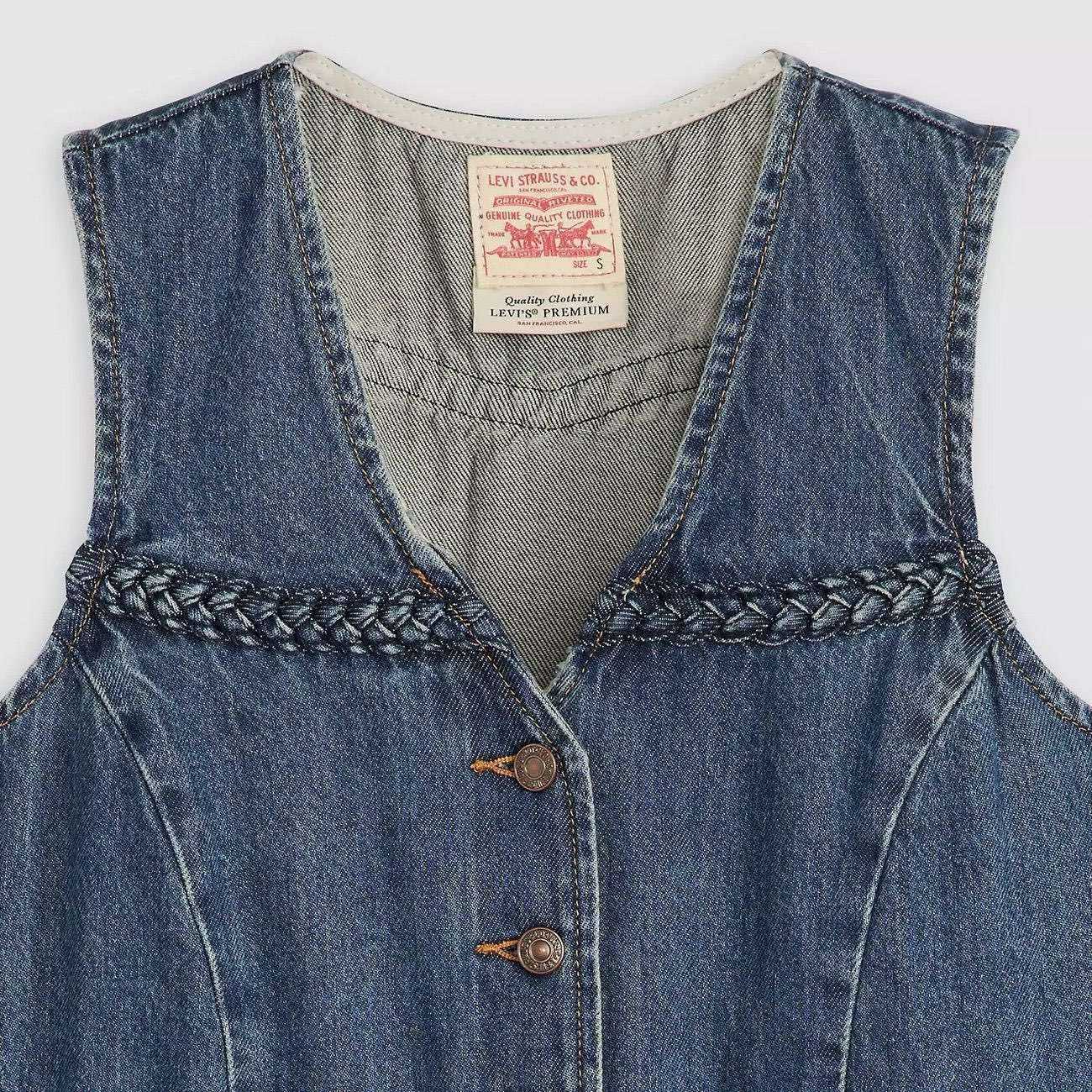 Braided Denim Yelek 125830 | Levi's TR