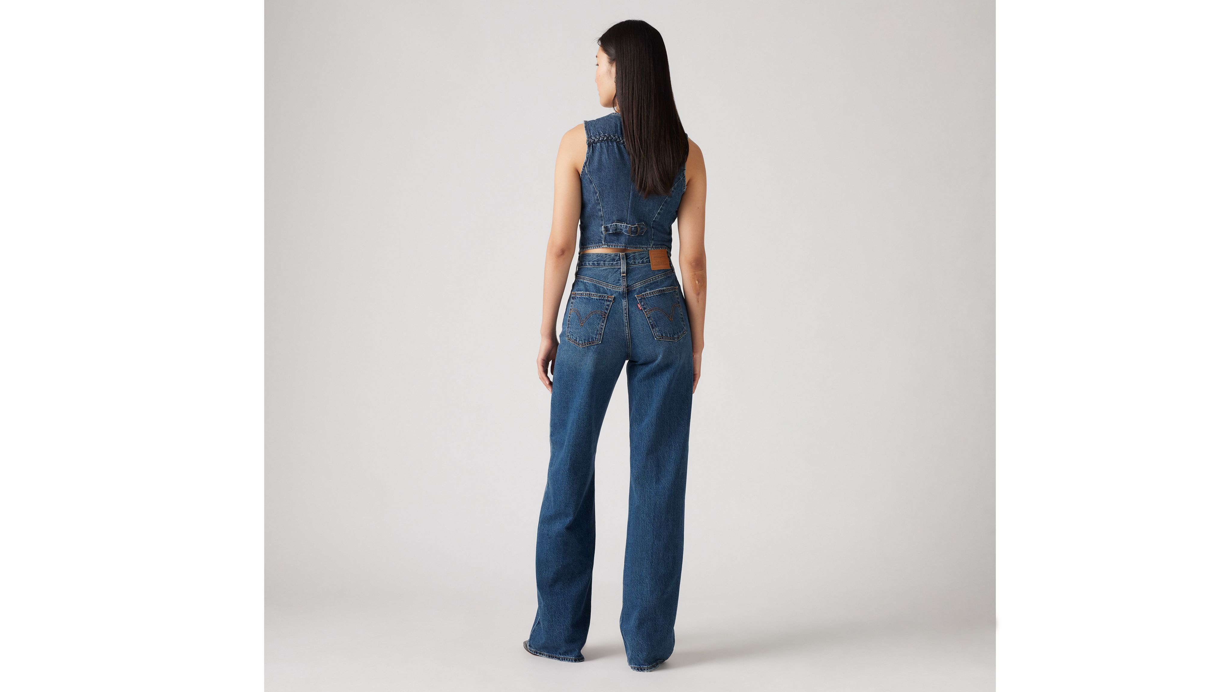 Ribcage Wide Leg Kadın Jean Pantolon - Polar Perimiter 125815 | Levi's TR