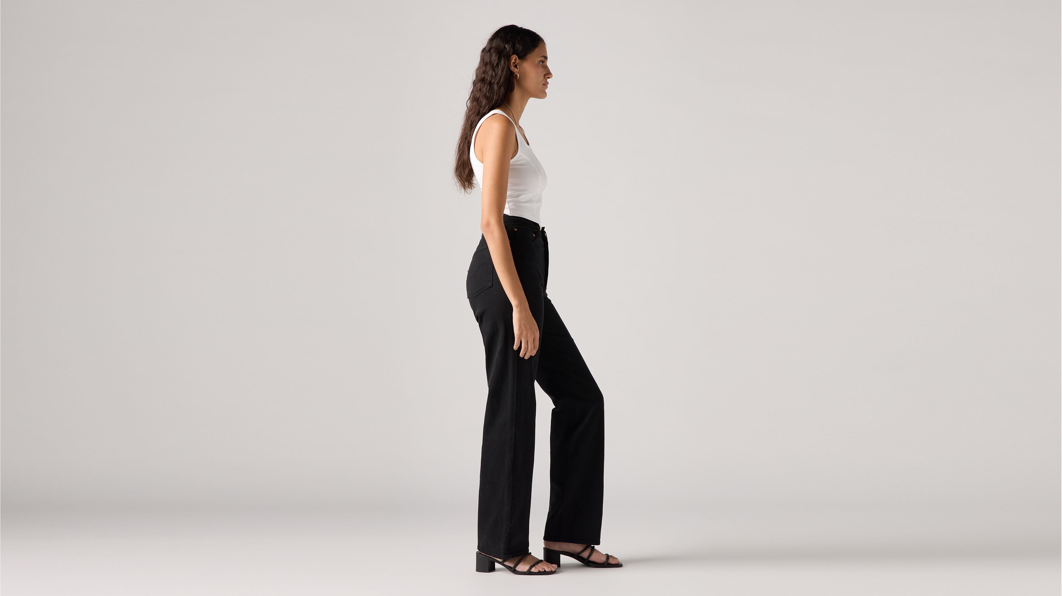 Ribcage Full-Length Kadın Jean Pantolon - Black Sprout 126280 | Levi's TR
