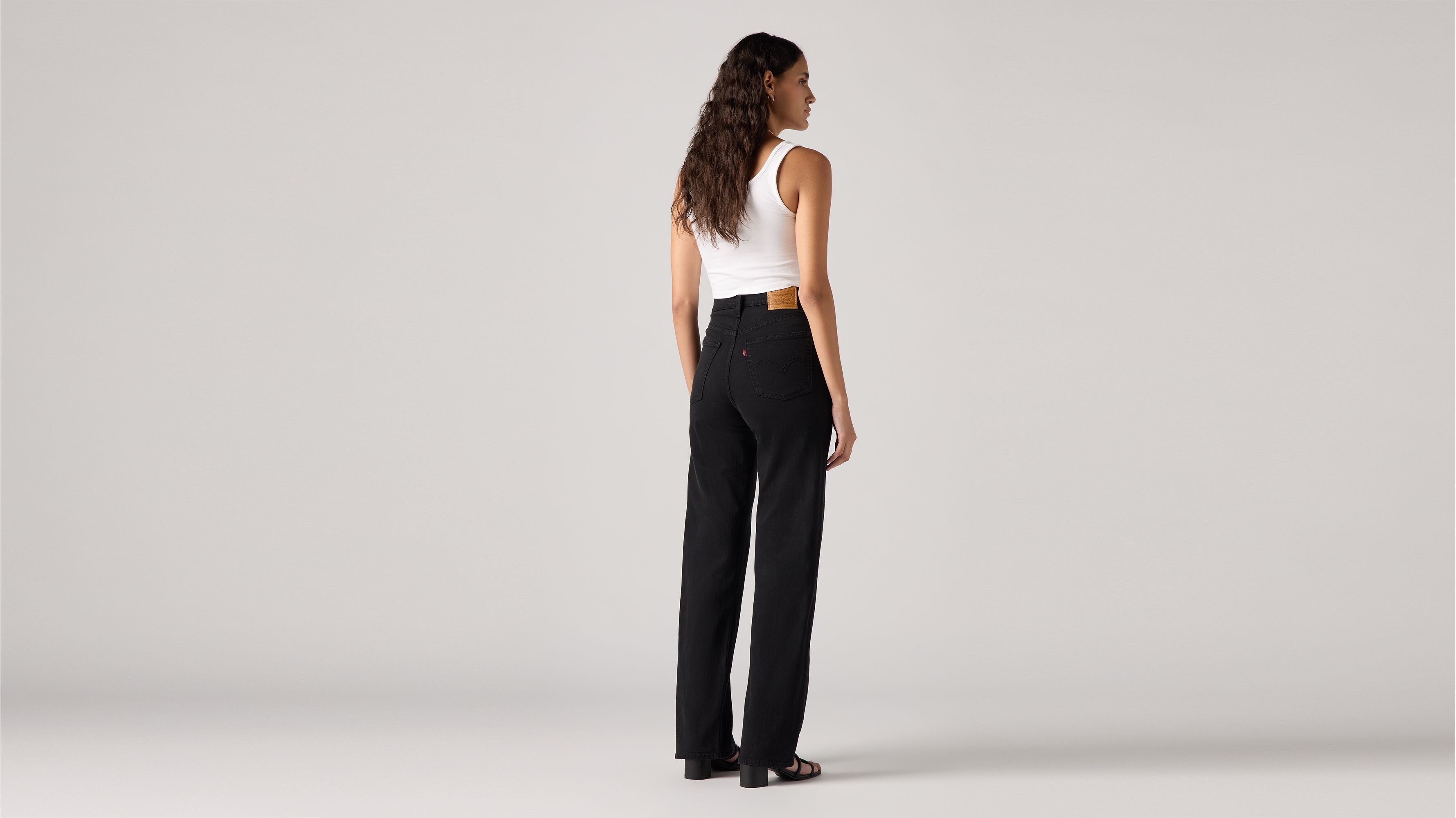 Ribcage Full-Length Kadın Jean Pantolon - Black Sprout 126280 | Levi's TR