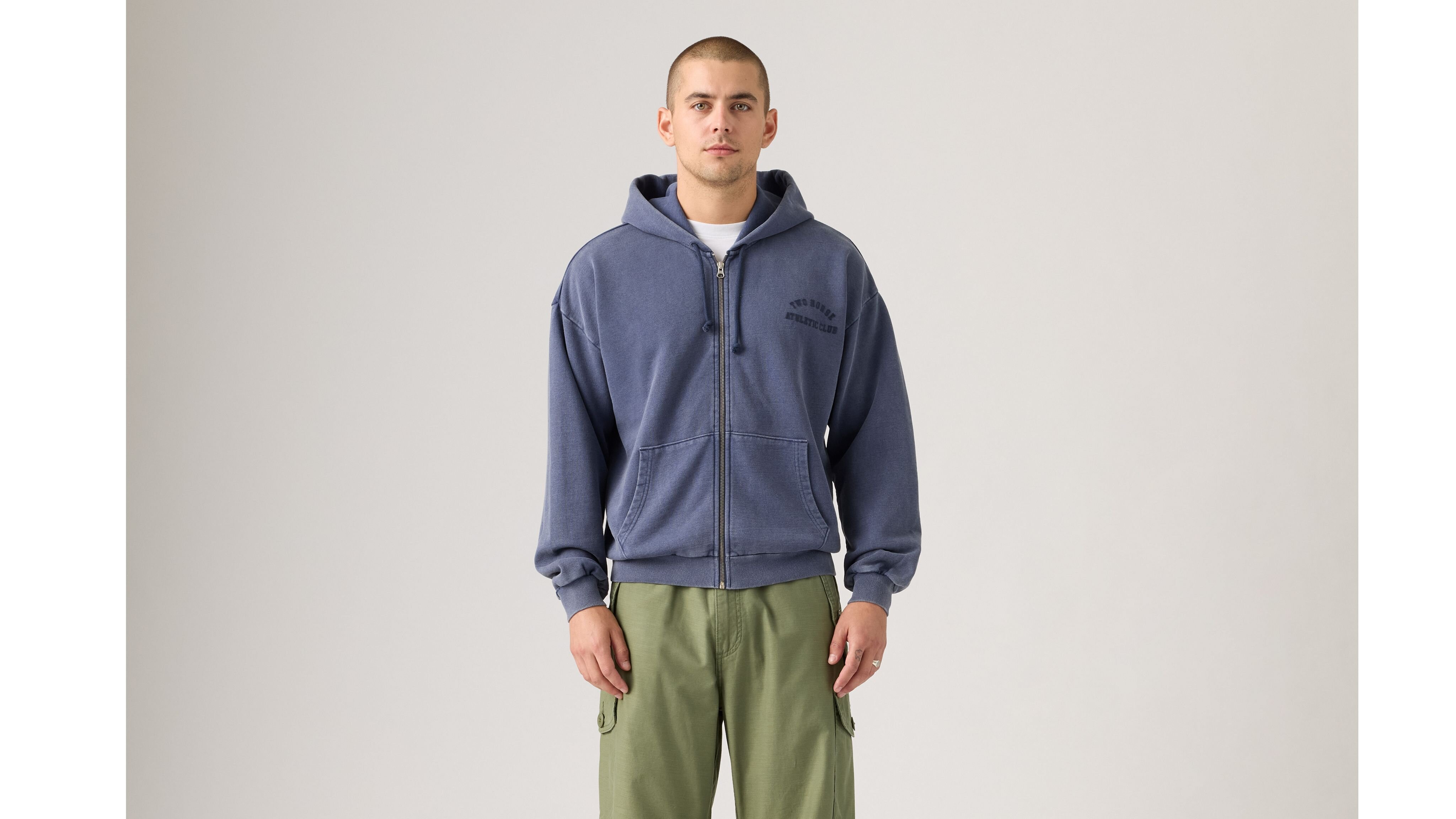 Two Horse Cropped Zip-Up Hoodie 126348 | Levi's TR
