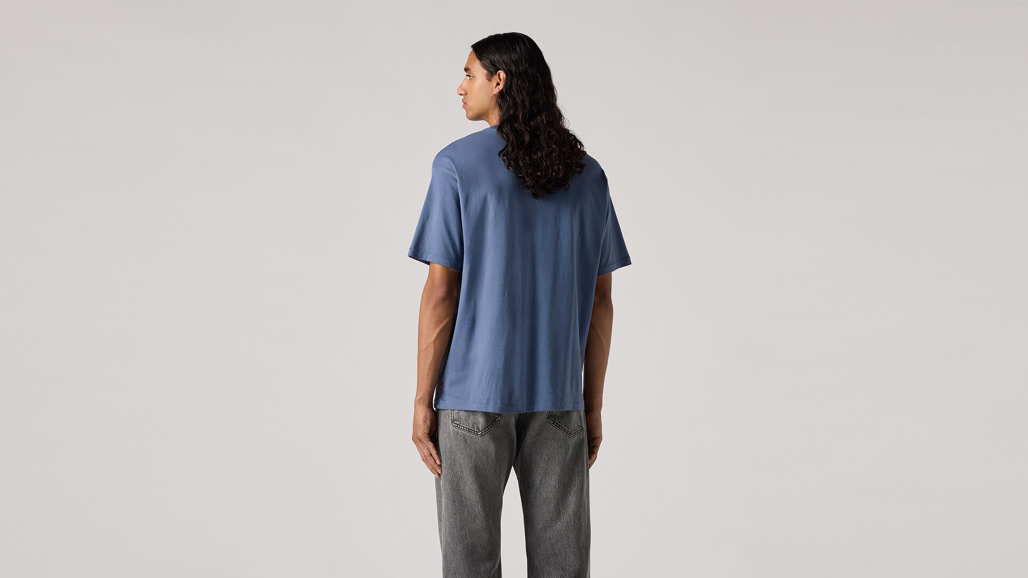 Vintage Batwing Baskılı Oversize Mavi Tişört 126523 | Levi's TR