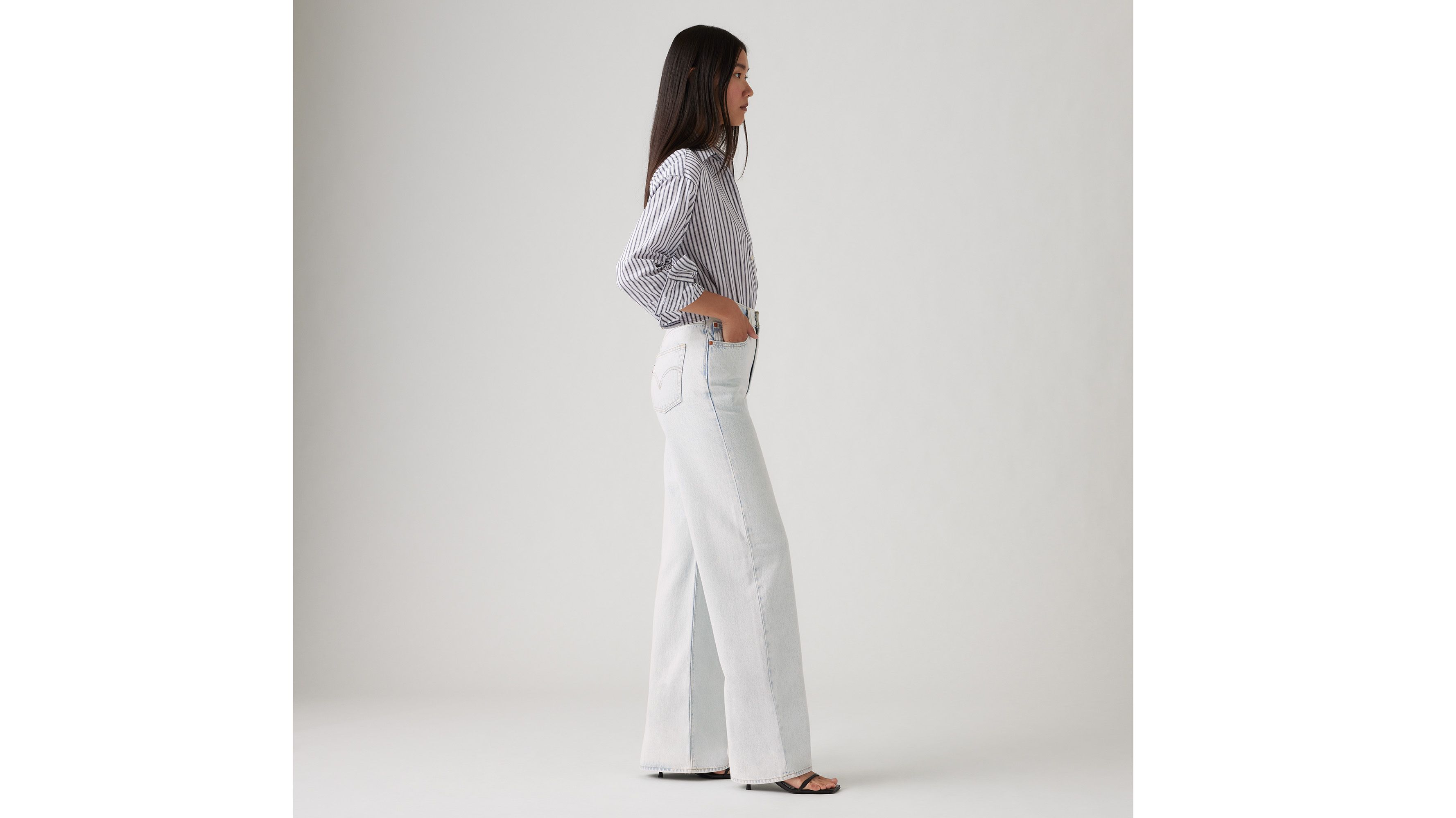 Ribcage Wide Leg Kadın Jean Pantolon - Be Prepared 125796 | Levi's TR