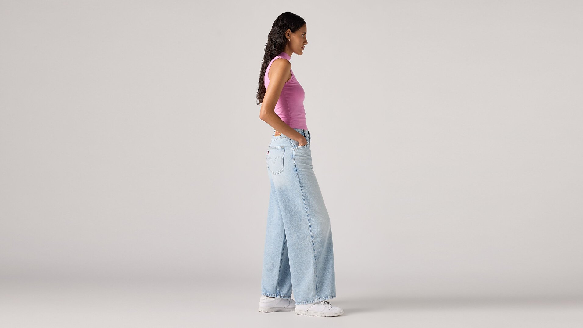 94' Baggy Kadın Jean Pantolon - Abraided Art 125516 | Levi's TR