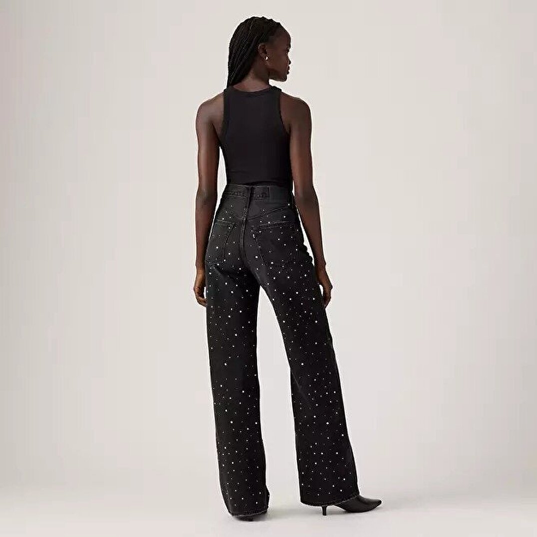Ribcage Wide Leg Kadın Jean Pantolon - Dazzle Me Smoke 126205 | Levi's TR