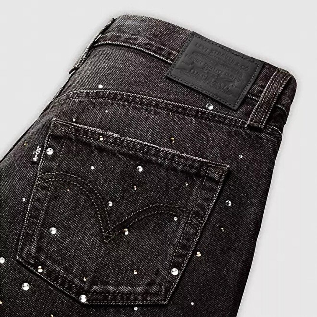 Ribcage Wide Leg Kadın Jean Pantolon - Dazzle Me Smoke 126205 | Levi's TR